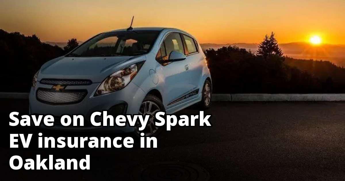 Oakland California Chevy Spark EV Insurance Rate Quotes